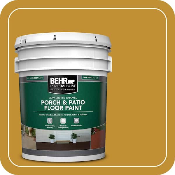 BEHR PREMIUM 5 gal. #M290-7 Turmeric Low-Lustre Enamel Interior ...