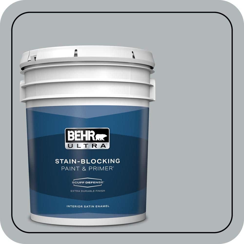 BEHR ULTRA 5 gal. #N450-3 Meteor Shower Extra Durable Satin Enamel ...