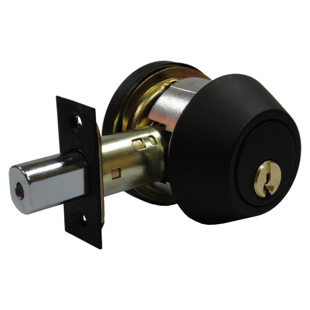 Arctek Single Cylinder Oil-Rubbed Bronze Deadbolt D7X61 - The Home Depot