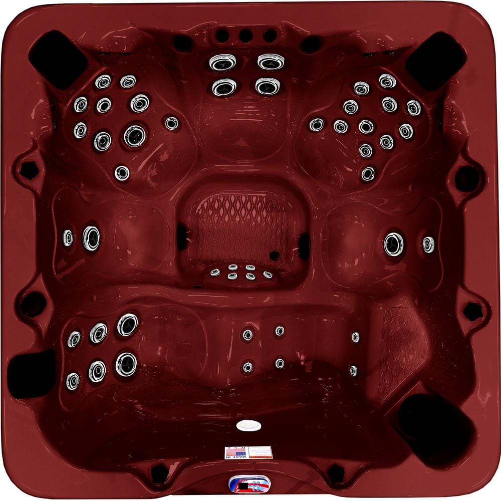 American Spas 6-Person 56-Jet 240-Volt Premium Acrylic Lounge Spa ...