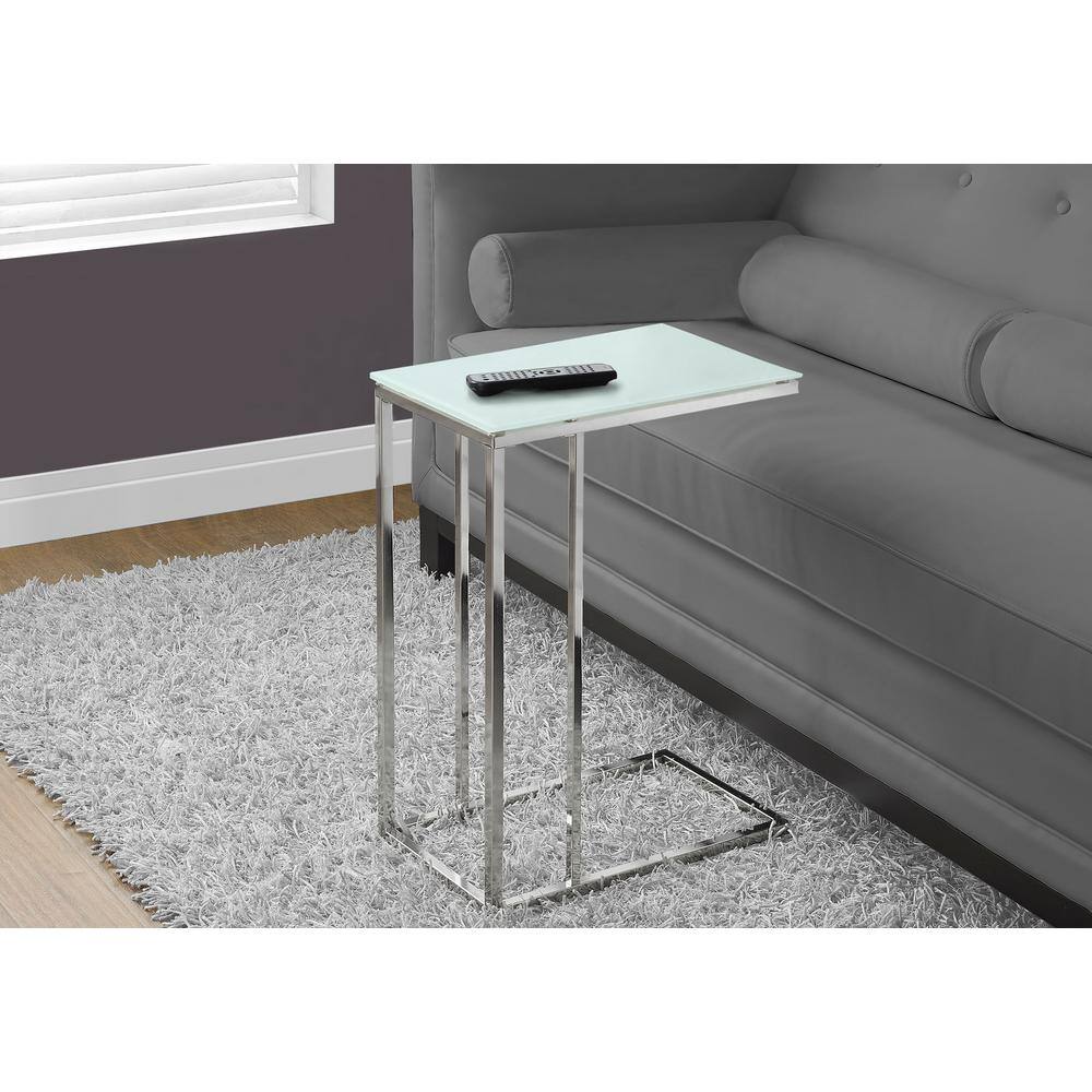 Frosted Glass Accent Table HD3000 - The Home Depot