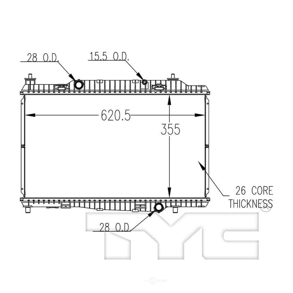 TYC Radiator 13430 - The Home Depot