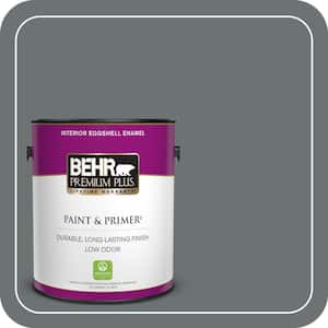 BEHR ULTRA 1 gal. #MQ5-28 Dawn Gray Satin Enamel Exterior Paint ...