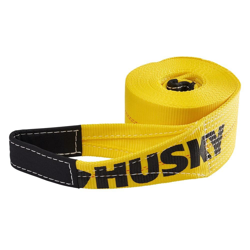 Husky 4 in. x 30 ft. Vehicle Recovery Strap 54502 - The Home Depot