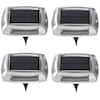 Hampton Bay Metallic Integrated LED Outdoor Solar Deck and Stair Light ...
