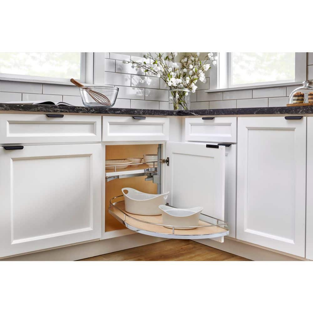 Rev-A-Shelf 2-Tier Maple Solid Bottom Girasolo for Left Door/Blind ...