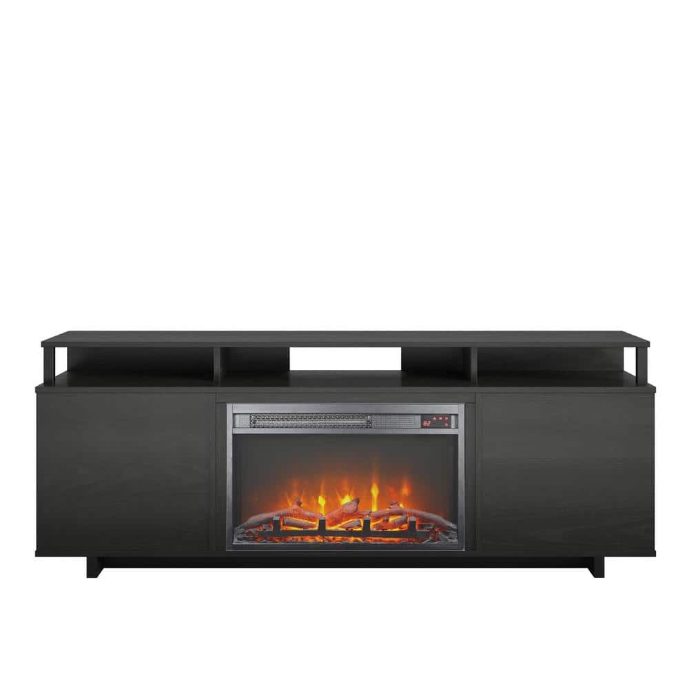 Ameriwood Home Scepter 59.41 in. Freestanding Electric Fireplace TV ...