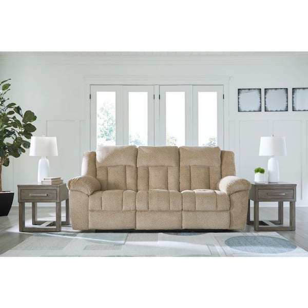 Signature DESIGN BY ASHLEY Tip-Off 91 in. Pillow Top Arm Polyester ...