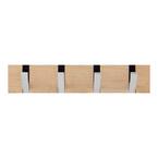 Home Decorators Collection 18 in. Matte Black Hook Rack with 4 Hooks ...