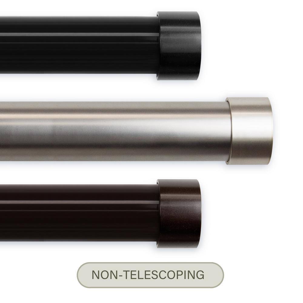 EMOH Cap 14 FT Non-Adjustable Custom Cut Single Curtain Rod 1.5 inch ...