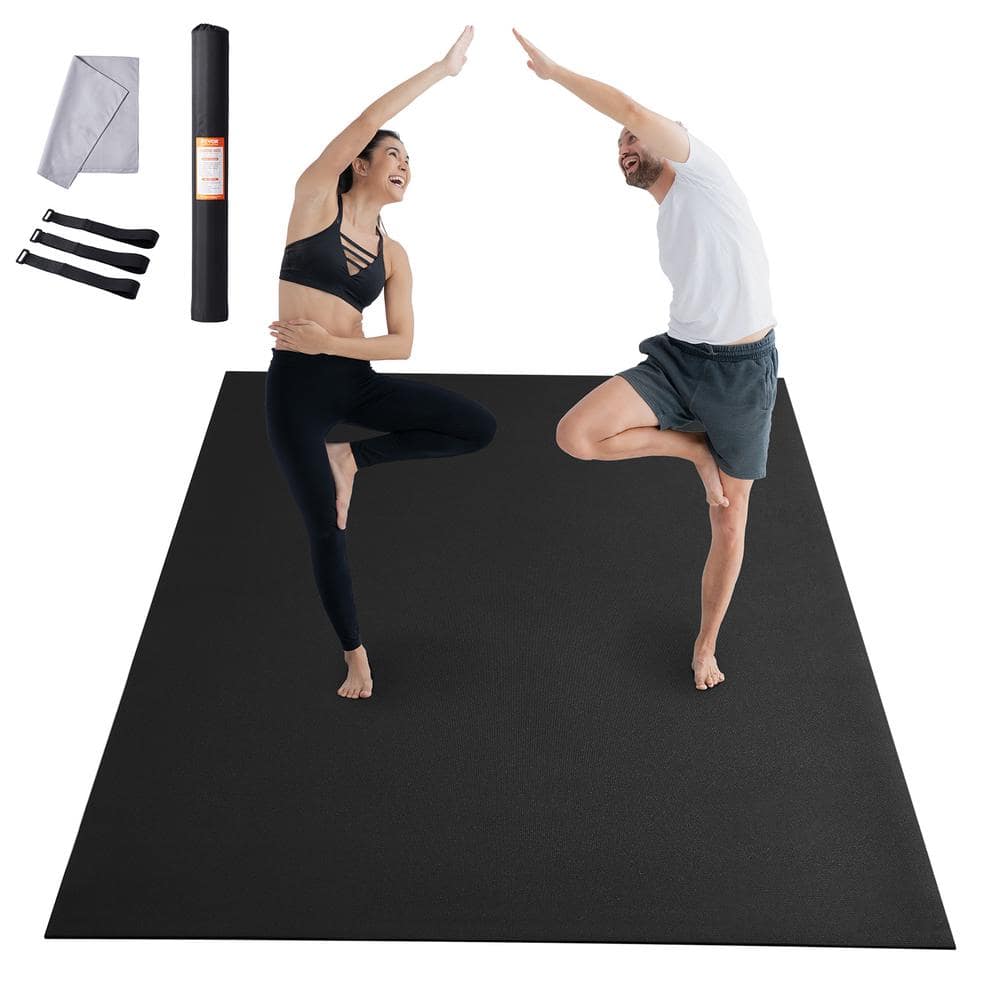 VEVOR Exercise Mat 12 x 6 ft. Non Slip High Density Premium Yoga Mat ...