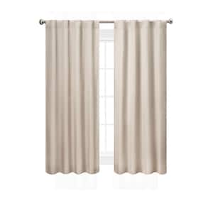 Nautica Ultimate Linen Blackout Back Tab Curtain - 38 in. W x 96 in. L ...