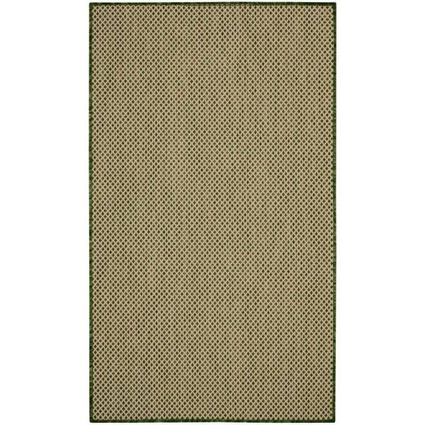 Nourison Courtyard Green 3 ft. x 5 ft. All-over design Contemporary ...