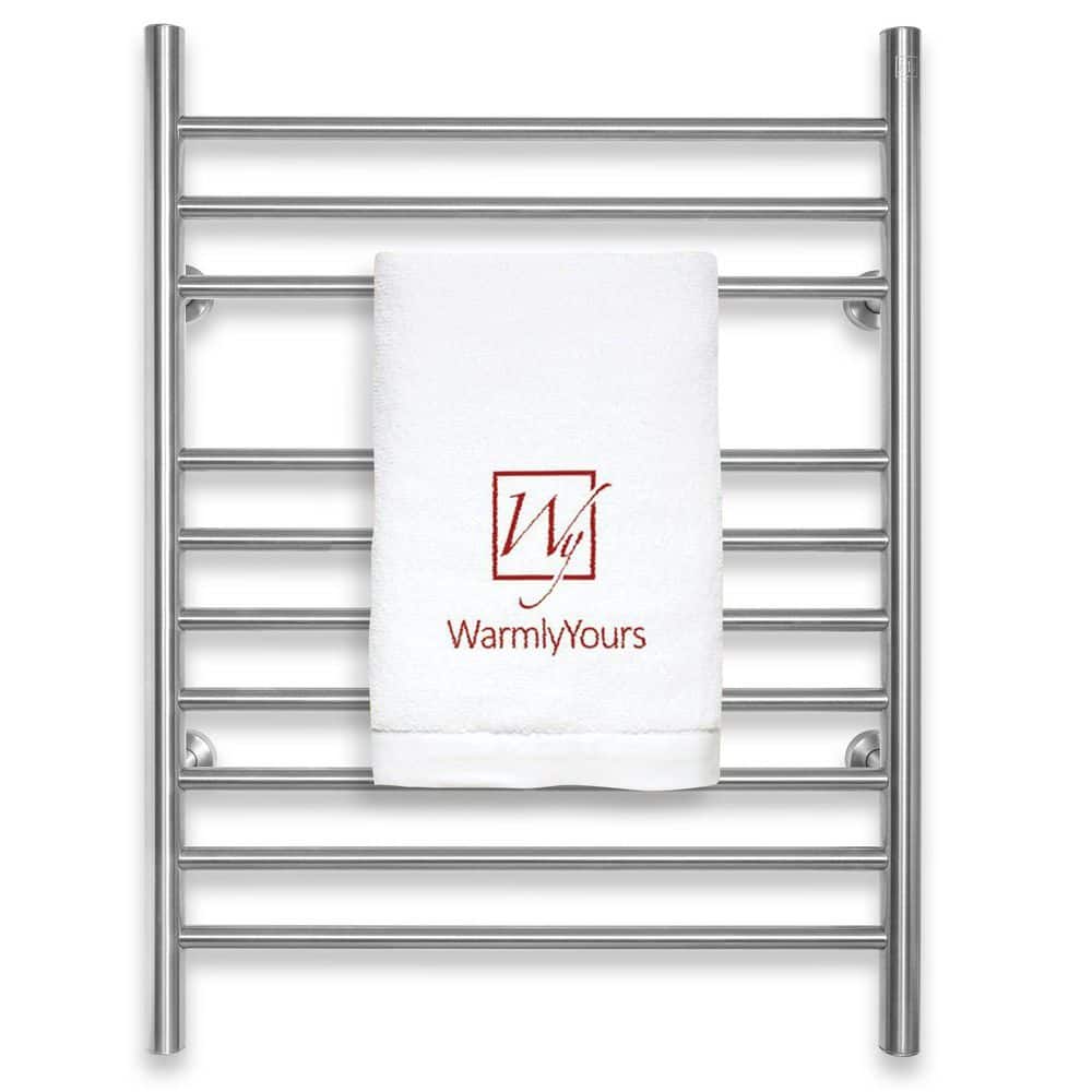 WarmlyYours Infinity 10-Bars Hardwired and Plug-In 120 V 32 in. Towel ...