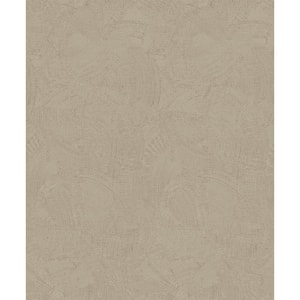 Zen Collection Mud Brown Abstract Plaster Fan Metallic Sheen Finish Non ...