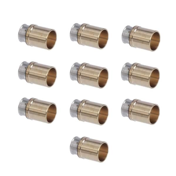 Viega PureFlow 3/4 in. Press x 1 in. FTG Zero Lead Bronze Adapter (10 ...