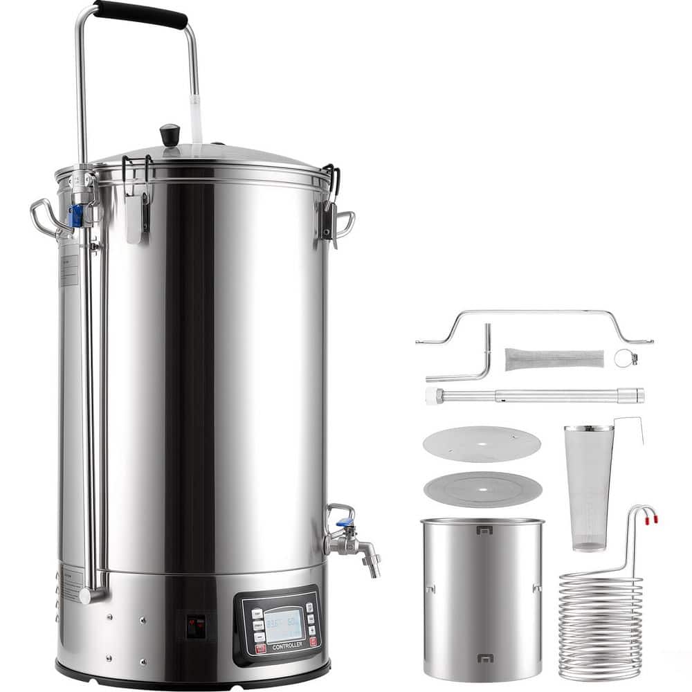 SKYSHALO Beer Brewing Equipment 16 gal. 60L Beer Maker with Anti Burn ...