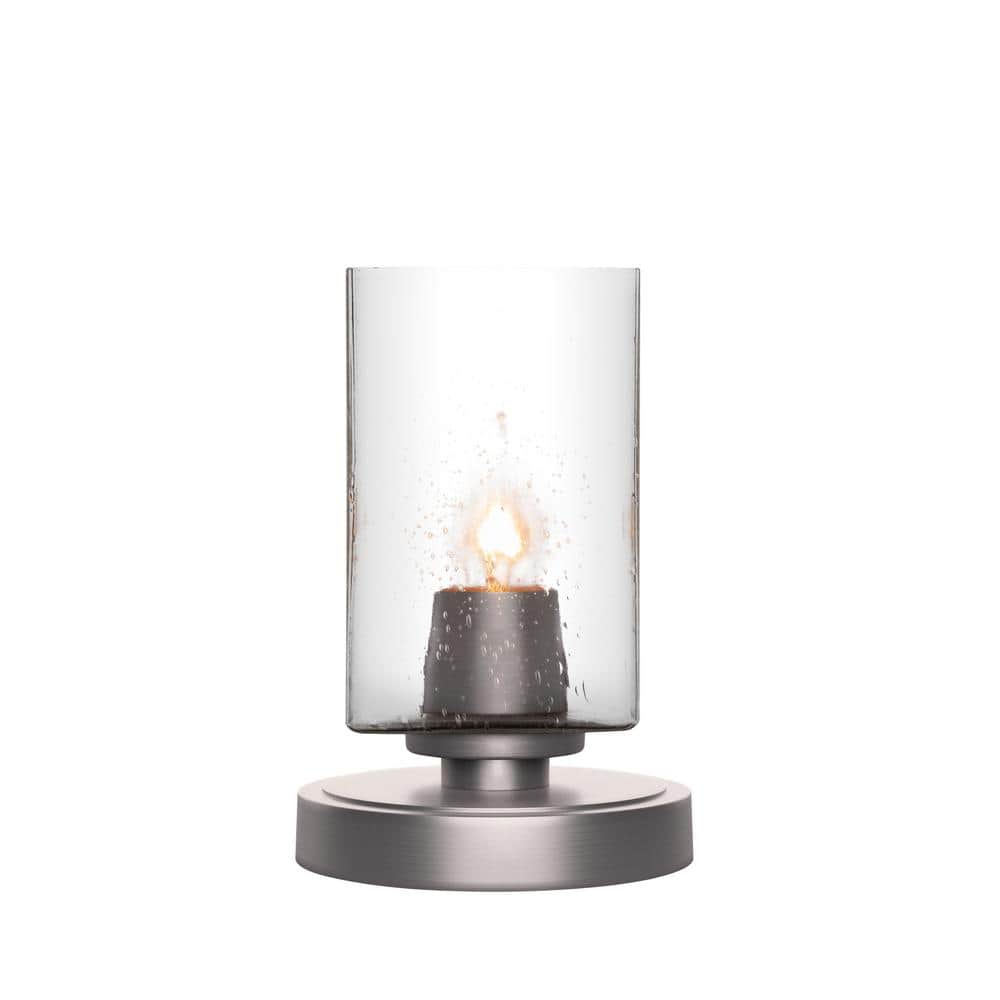Quincy 8.25 in. Graphite Accent Lamp with Glass Shade 5R1GP530 - The ...