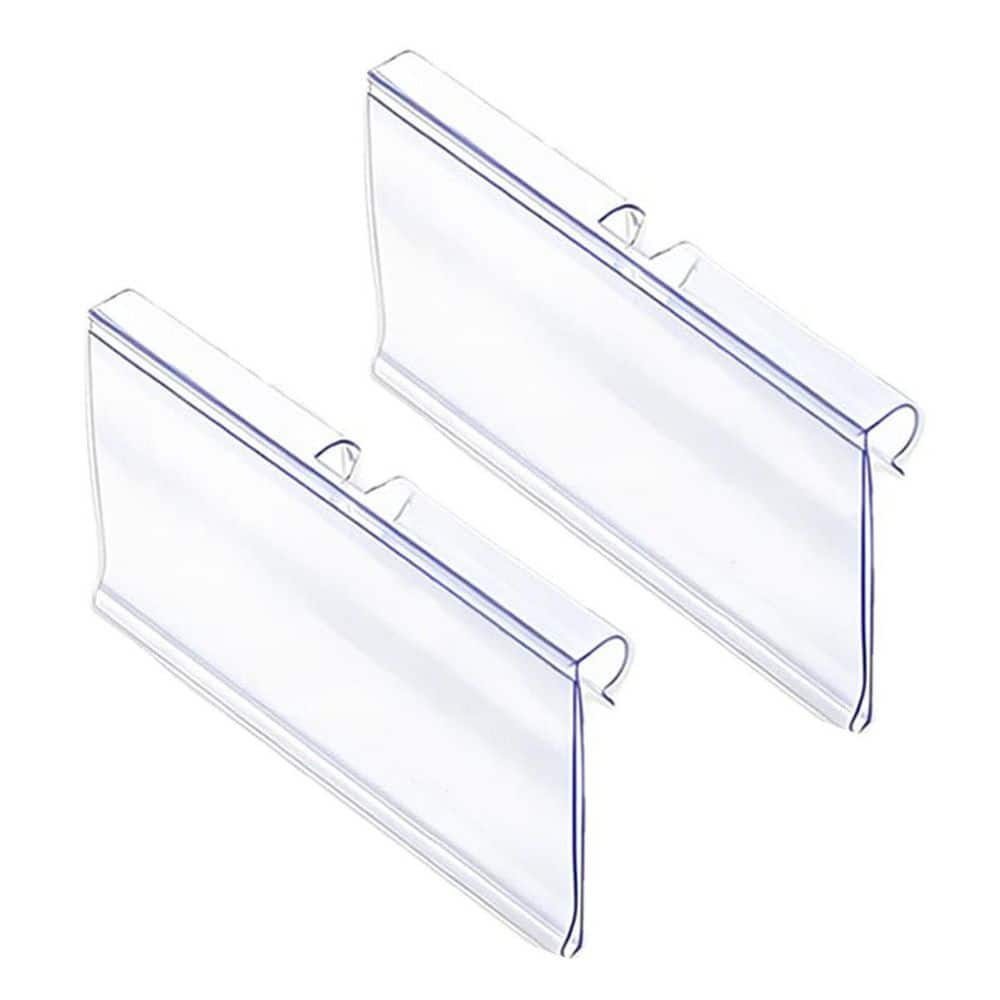 20 Pack Plastic Wire Shelf Label Holder Clip with Paper Inserts Durable ...