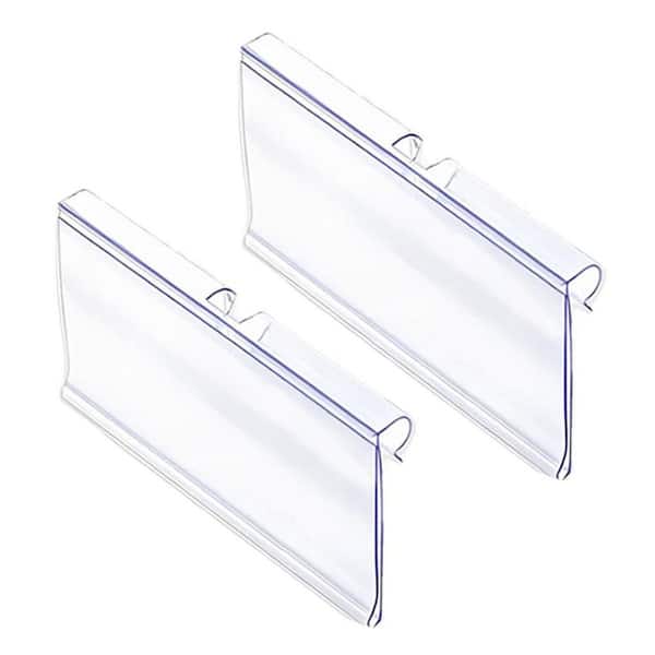 20 Pack Plastic Wire Shelf Label Holder Clip with Paper Inserts Durable ...