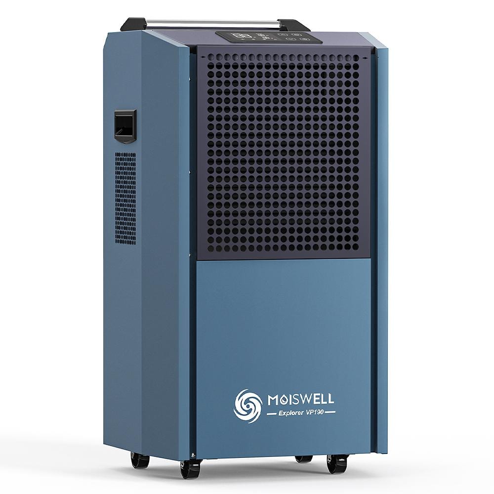 Moiswell 190 pt. 7,500 sq.ft. Bucketless Commercial Dehumidifier with ...