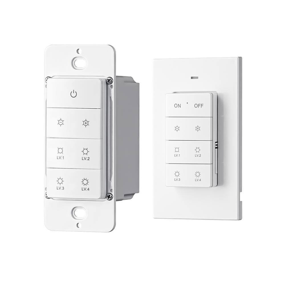 DEWENWILS White ON/Off Adjustable Brightness Button Remote Control ...