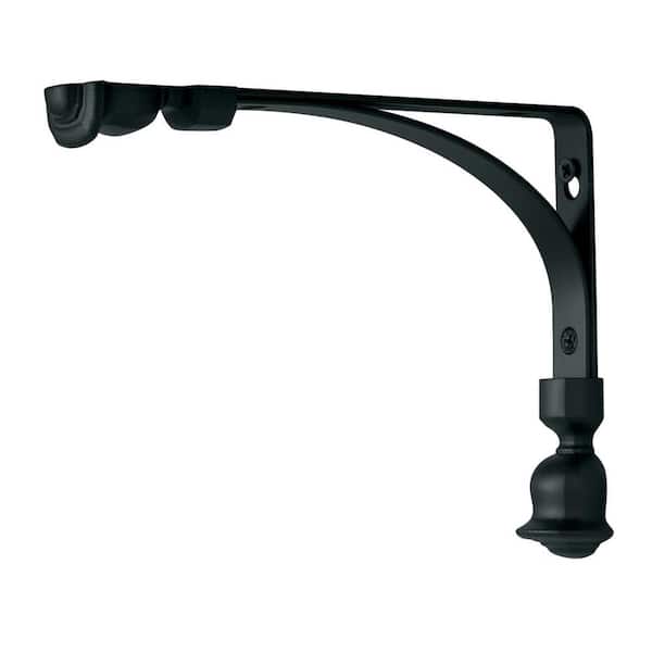 Reviews for Rubbermaid 6 in. x 8 in. Black Steel Tulip Decorative Shelf ...