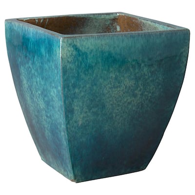 Teal - Ceramic - Planters - Garden Center - The Home Depot