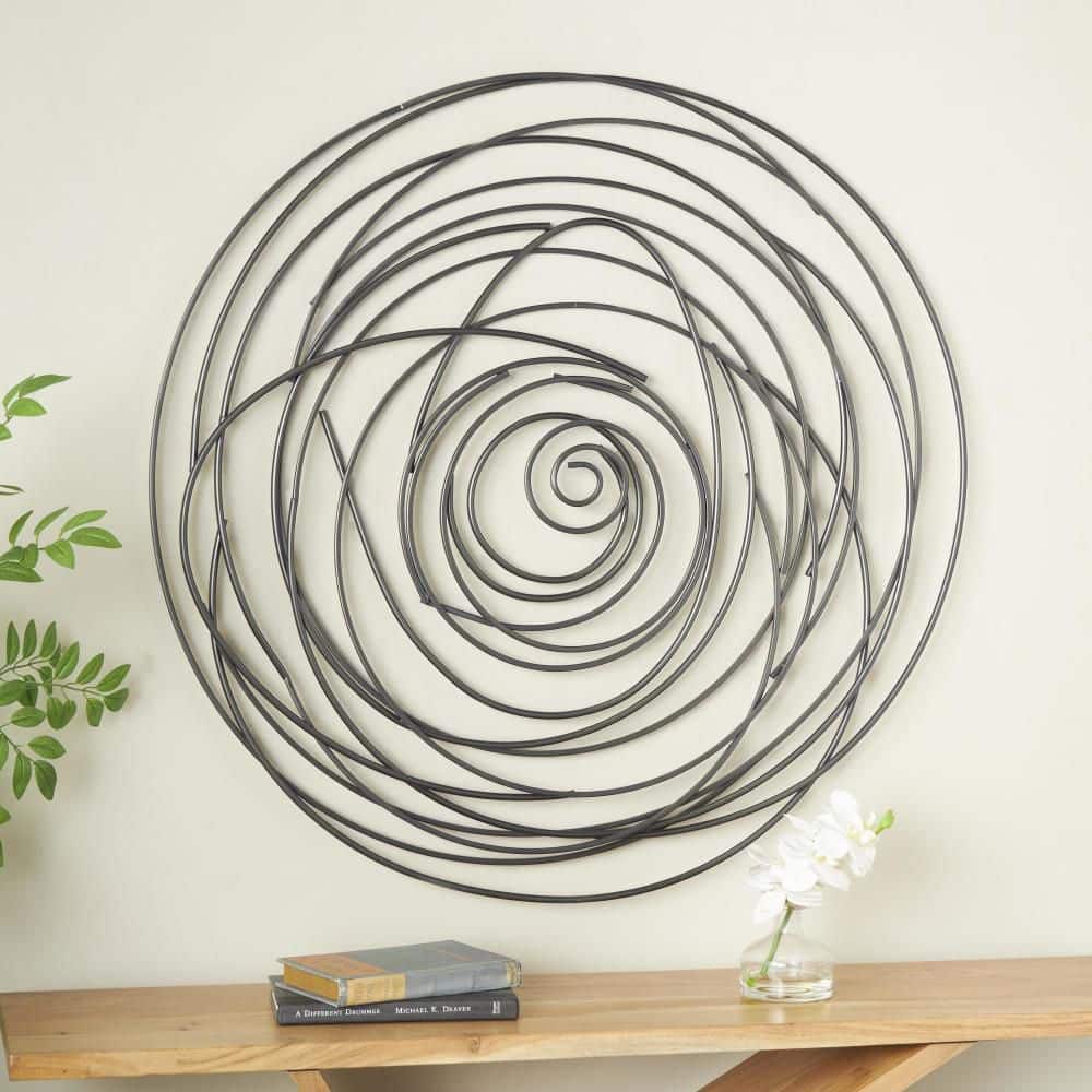 Have a question about Litton Lane 36 in. x 36 in. Black Round ...