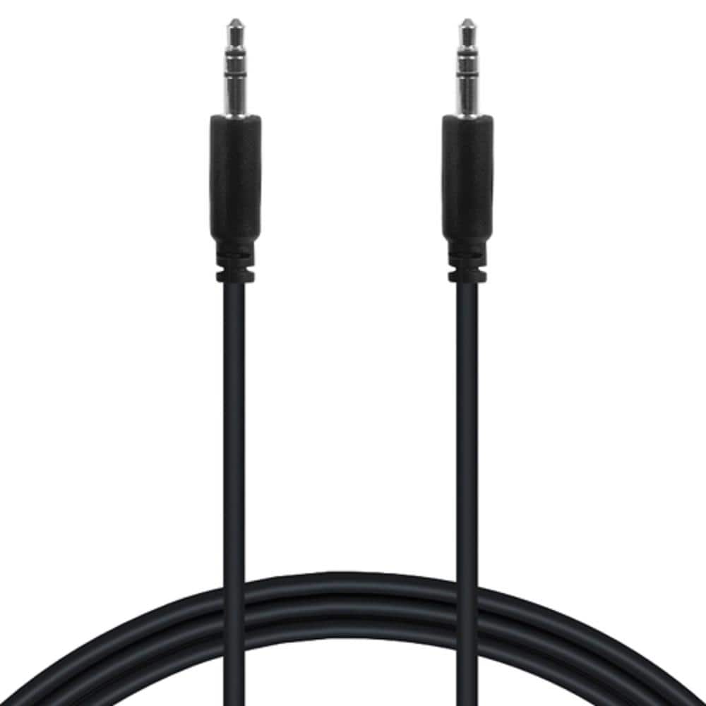Tech and Go 6 ft. Stereo Audio Cable in Black 131 1346 TG3 - The Home Depot