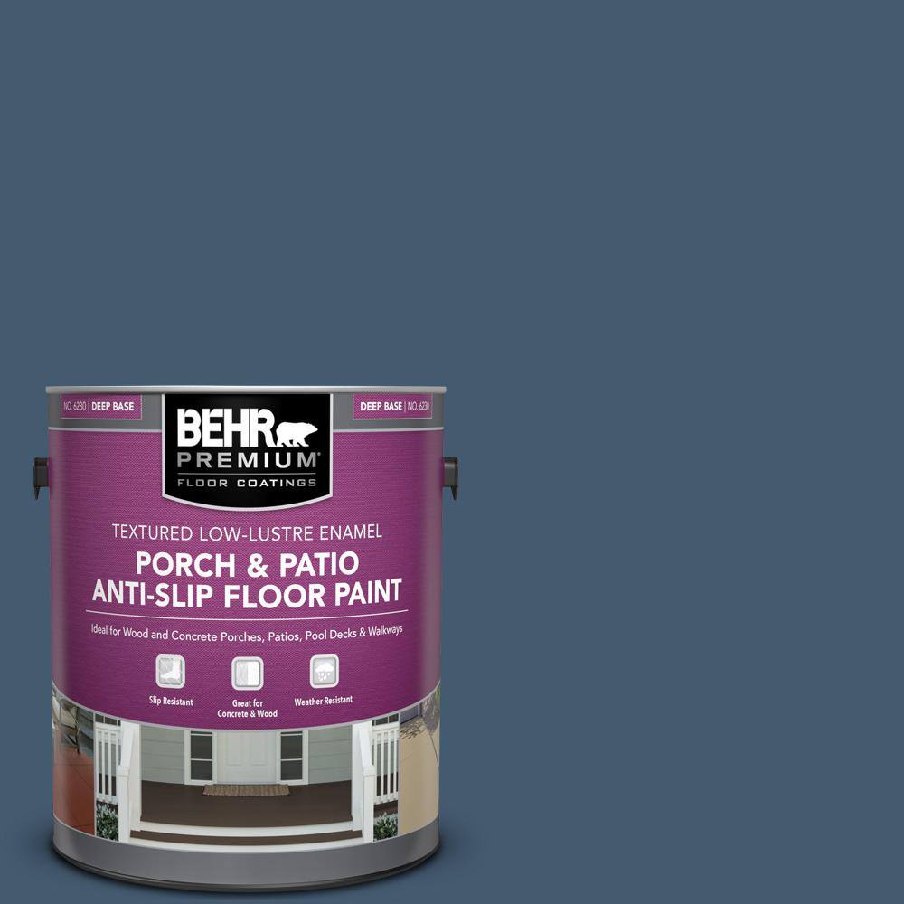 BEHR PREMIUM 1 gal. #S500-7 Infinite Deep Sea Textured Low-Lustre ...