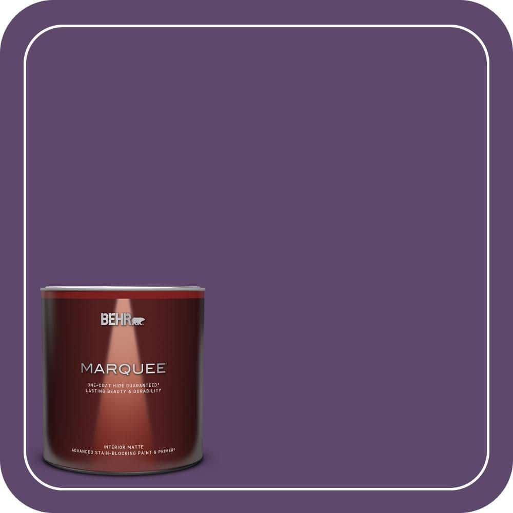 BEHR MARQUEE 1 qt. #S-G-660 Wild Grapes Matte Interior Paint & Primer ...