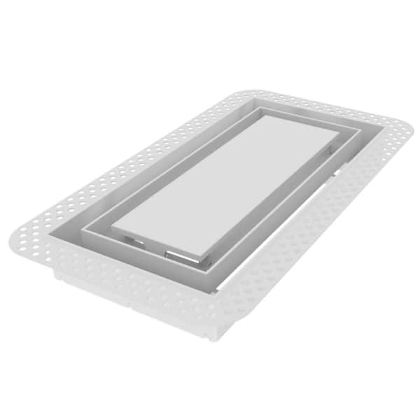 FITTES Flush Wall Vent (Lite) 4 in. x 10 in. White DWLITBD4X10WHT - The ...
