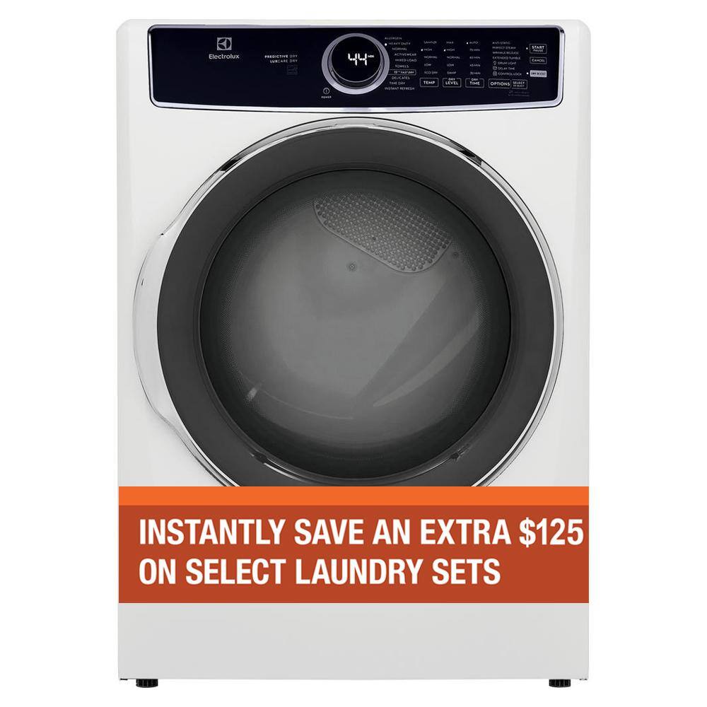 Electrolux 8 cu. ft. vented Front Load Stackable Electric Dryer in ...