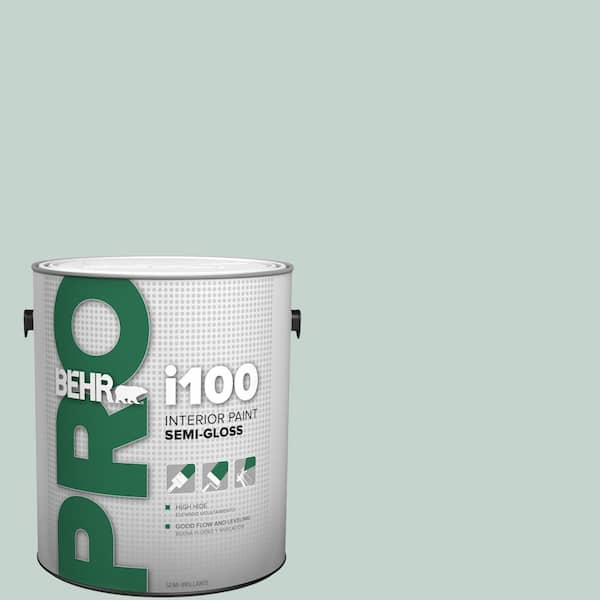 BEHR PRO 1 gal. #N430-2 Natures Reflection Semi-Gloss Interior Paint ...
