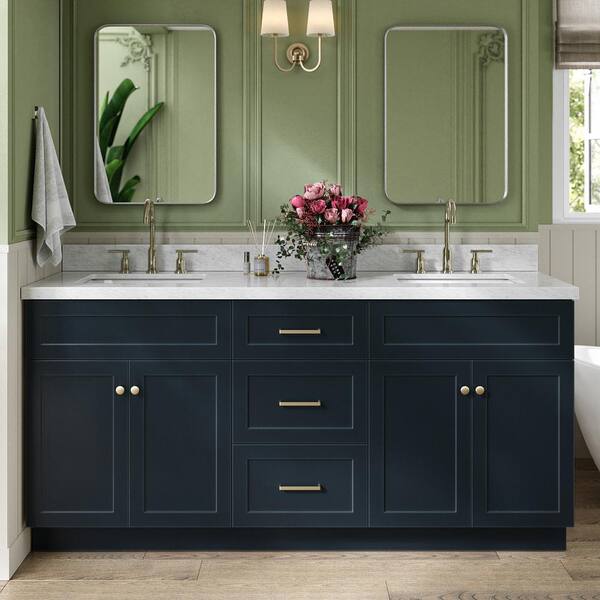 Reviews for ARIEL Hamlet 72 in. Double Sink Freestanding Bathroom ...