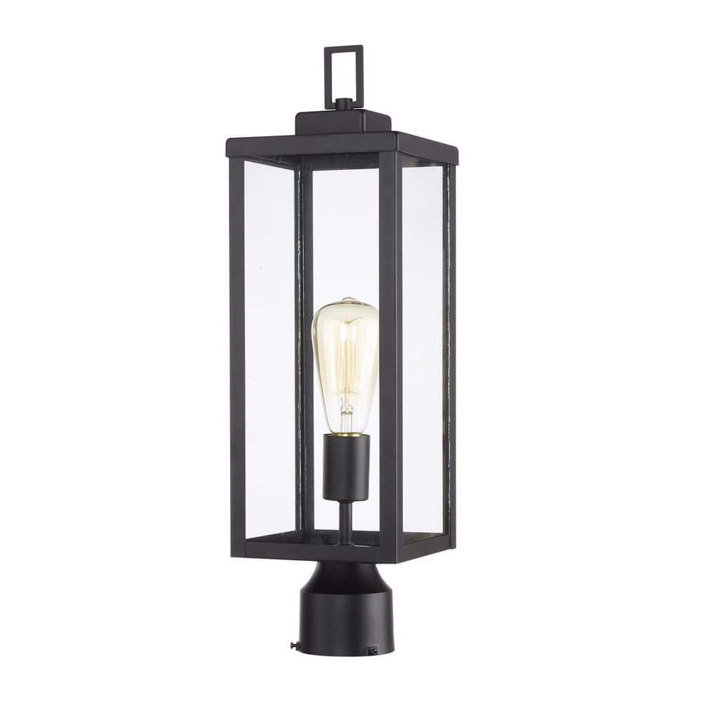 Hukoro Martin 20.35 in.1-Light Mattle Black Metal Hardwired Outdoor ...