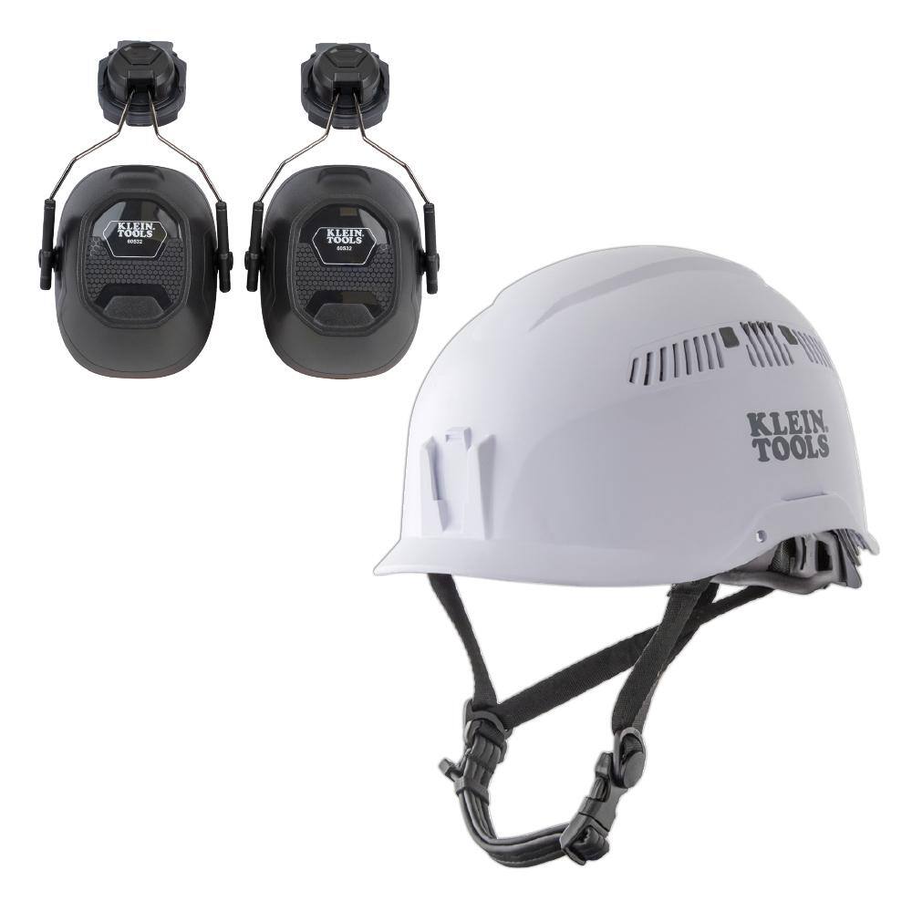 Klein Tools Cap Style Earmuff Kit (2-Piece) 80145 - The Home Depot