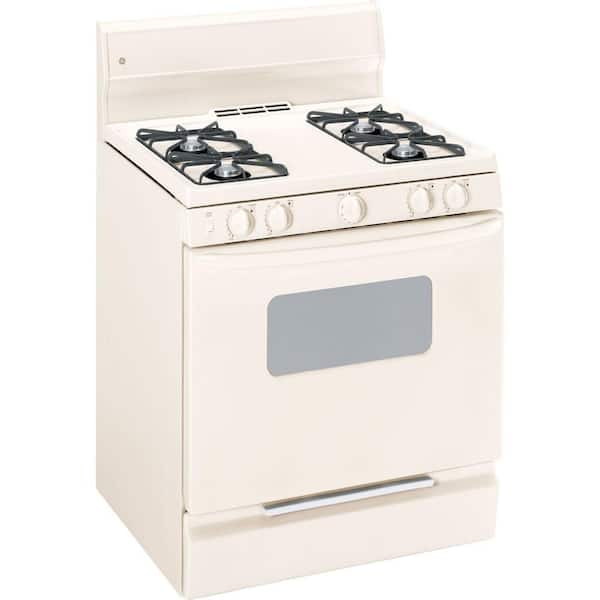 GE 30 in. 4.8 cu. ft. Gas Range in Bisque JGBS07DEMCC - The Home Depot