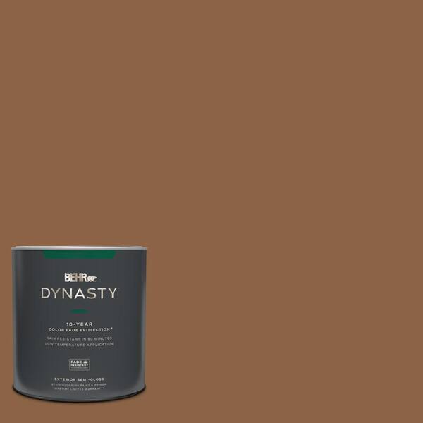 BEHR DYNASTY 1 qt. #S240-7 Leather Work Semi-Gloss Exterior Stain ...