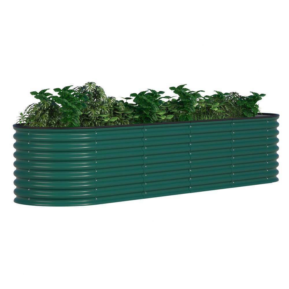 Reviews for VEIKOUS 8 ft. x 2 ft. x 2 ft. Galvanized Raised Garden Bed ...