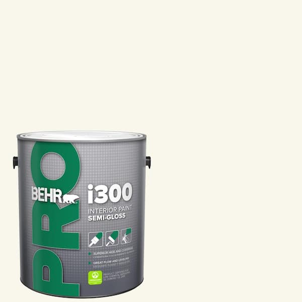BEHR PRO 1 gal. #YL-W10 Night Blooming Jasmine Semi-Gloss Interior ... BEHR PRO 1 gal. #YL-W10 Night Blooming Jasmine Semi-Gloss Interior ...