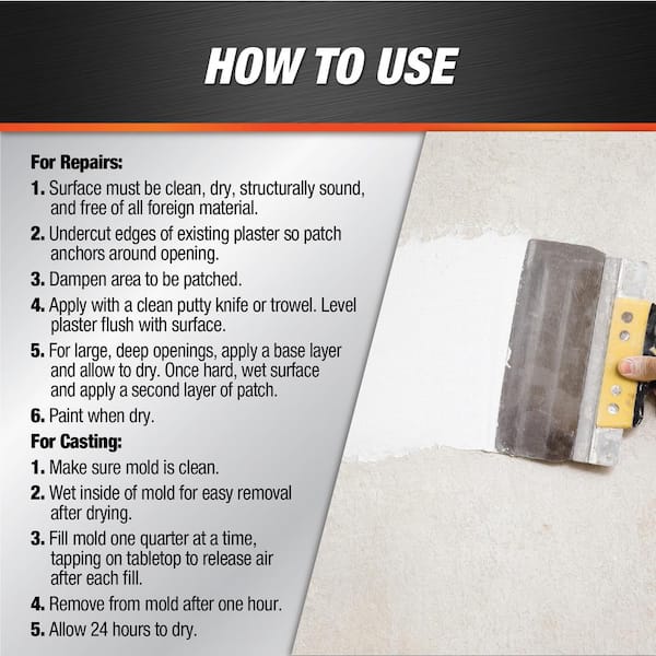 DAP 25 lbs. White Dry Mix Plaster of Paris 10312 - The Home Depot