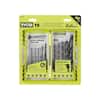RYOBI Black Oxide Hex Shank Twist Drill Bit Set (15-Piece) A971503 ...