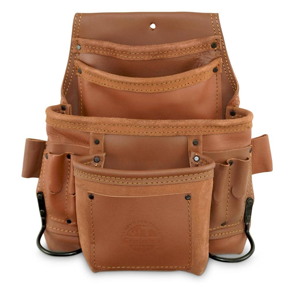 Graintex 10-Pocket Nail and Tool Pouch Tan Color Industrial Grade ...