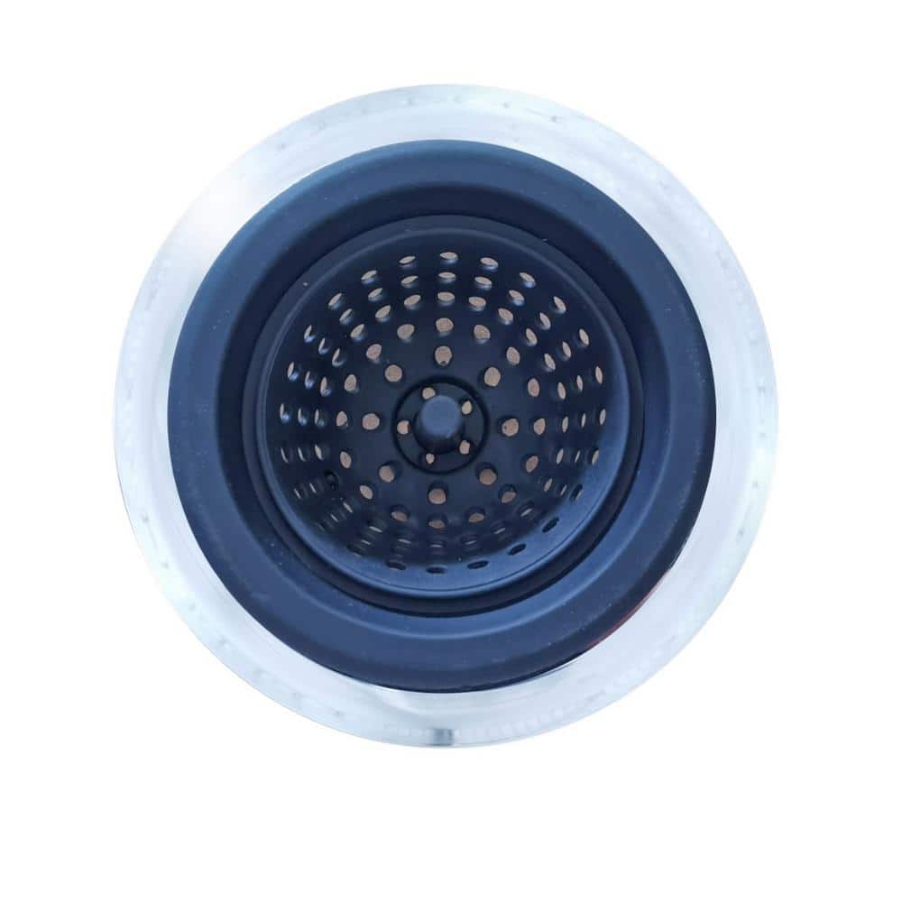 PF WaterWorks Silicone Kitchen Strainer-Black PF0278 - The Home Depot