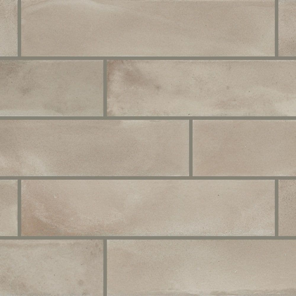 Daltile Indoterra Riverbed 2 in. x 9 in. Matte Porcelain Concrete Look ...