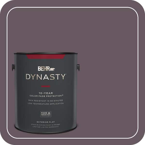BEHR DYNASTY 1 gal. #N100-6 Urban Legend Flat Exterior Stain-Blocking ...