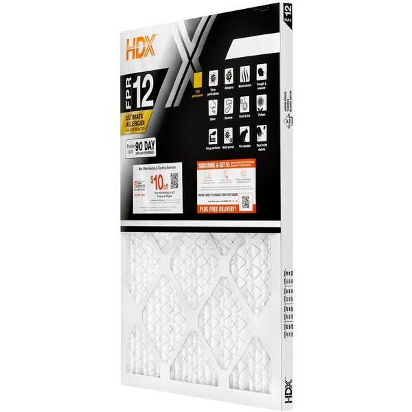HDX 18 in. x 20 in. x 1 in. Ultimate Allergen Pleated Air Filter FPR 12 MERV 13