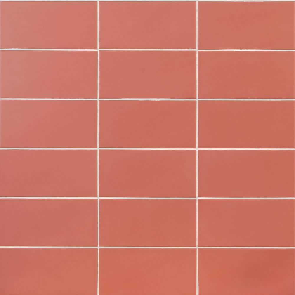 Ivy Hill Tile Tori Coral 8 in. x 4 in. Matte Ceramic Wall Tile (28 ...